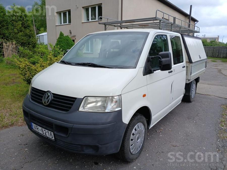 White Volkswagen Transporter 2007 in Ogre, with an engine capacity of 1.90 L and mileage of 0 thousand km for 13500 €, photo 4 on AUTOMOTO.COM.LV