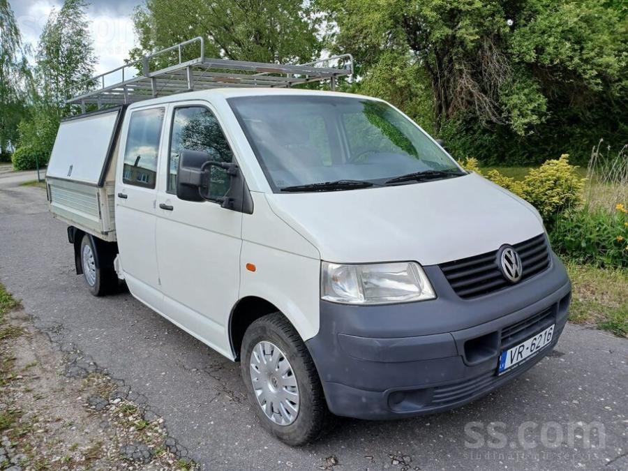 White Volkswagen Transporter 2007 in Ogre, with an engine capacity of 1.90 L and mileage of 0 thousand km for 13500 €, photo 6 on AUTOMOTO.COM.LV