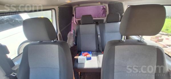 White Volkswagen Transporter 2016 in Dobele, with an engine capacity of 2.00 L and mileage of 385 thousand km for 7500 €, photo 7 on AUTOMOTO.COM.LV