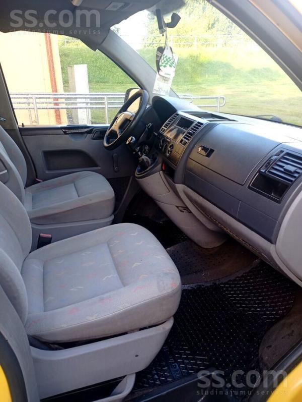 Dzeltens Volkswagen Transporter 2005 Liepāja, ar dzinēja tilpumu 1.90 L un nobraukumu 212 tūkst. km par 3495 €, foto 6 vietnē AUTOMOTO.COM.LV