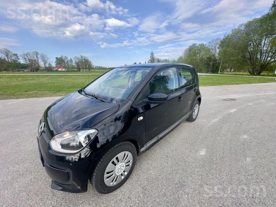 Black Volkswagen Up 2013 in Riga, with an engine capacity of 1.00 L and mileage of 179 thousand km for 3300 €, photo 1 on AUTOMOTO.COM.LV