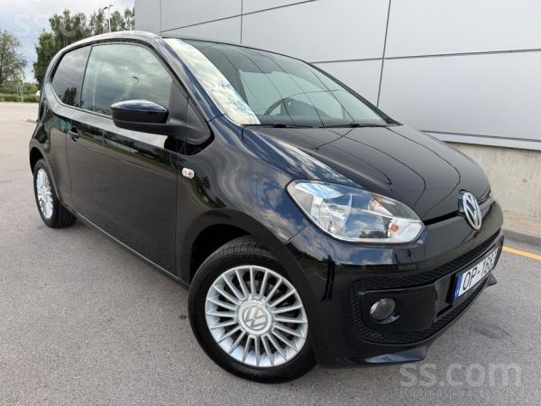Black Volkswagen Up 2015 in Riga, with an engine capacity of 1.00 L and mileage of 0 thousand km for 4390 €, photo 1 on AUTOMOTO.COM.LV