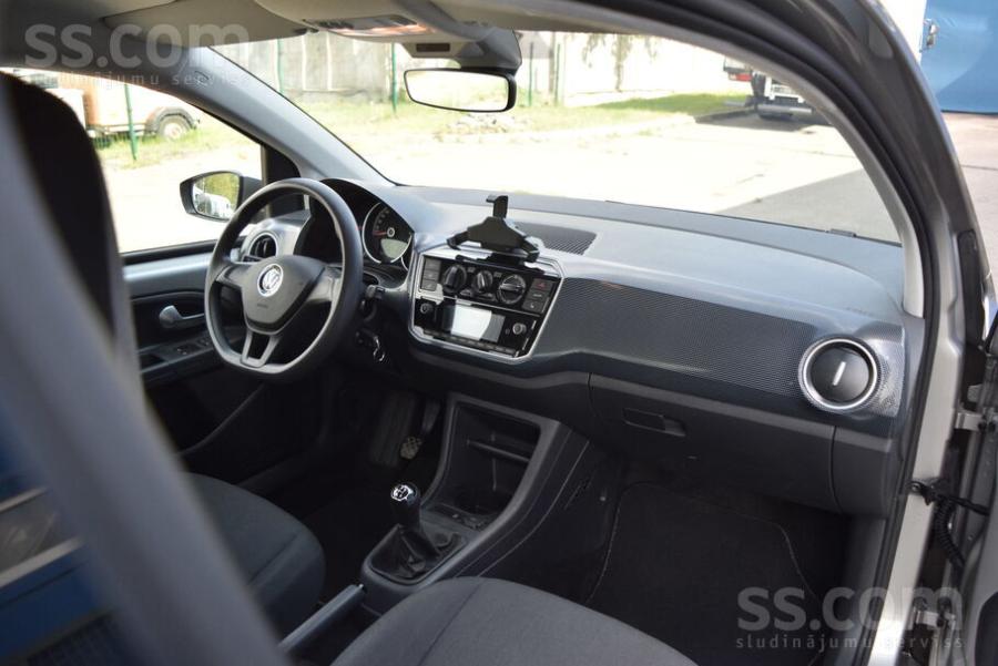 Grey Volkswagen Up 2022 in Riga, with an engine capacity of 1.00 L and mileage of 26 thousand km for 6500 €, photo 5 on AUTOMOTO.COM.LV