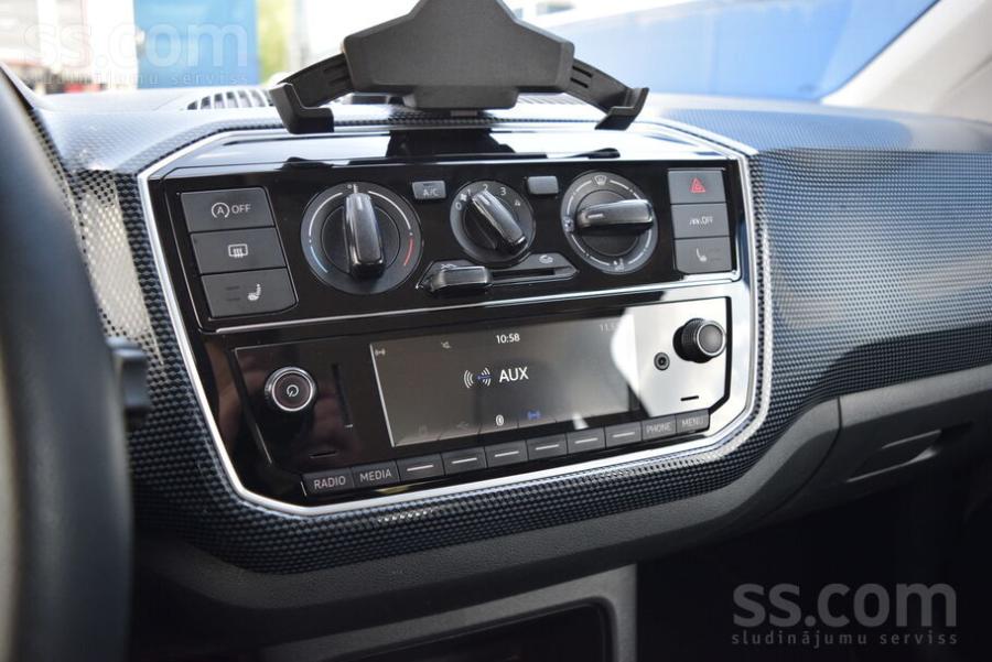 Grey Volkswagen Up 2022 in Riga, with an engine capacity of 1.00 L and mileage of 26 thousand km for 6500 €, photo 7 on AUTOMOTO.COM.LV