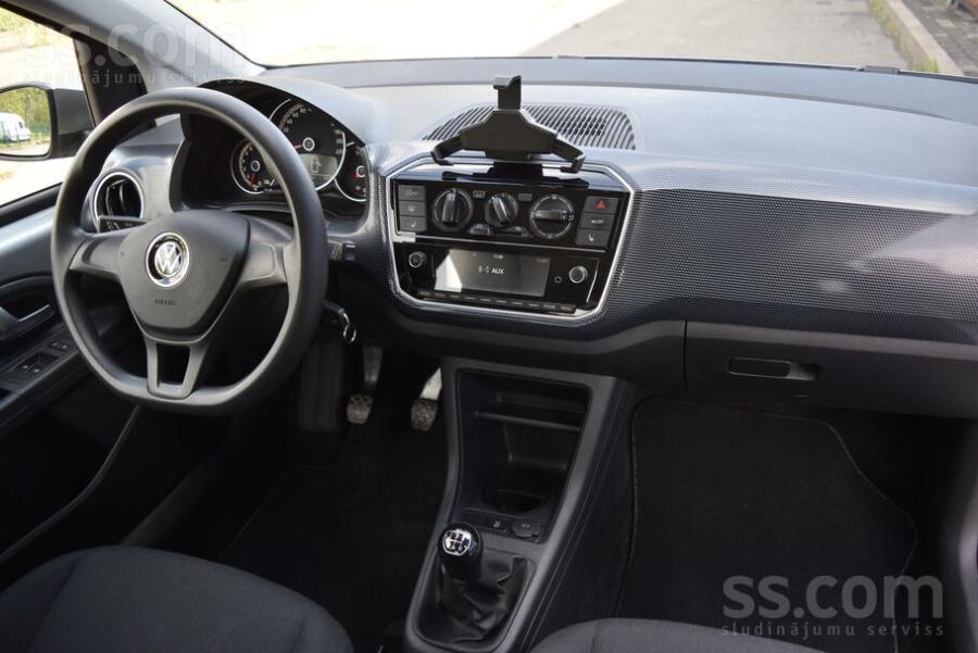 Grey Volkswagen Up 2022 in Riga, with an engine capacity of 1.00 L and mileage of 26 thousand km for 6500 €, photo 8 on AUTOMOTO.COM.LV