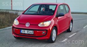 Red Volkswagen Up 2012 in Jurmala, with an engine capacity of 1.00 L and mileage of 116 thousand km for 3750 €, photo  on AUTOMOTO.COM.LV