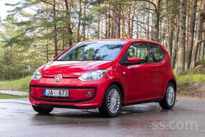 Red Volkswagen Up 2012 in Jurmala, with an engine capacity of 1.00 L and mileage of 185 thousand km for 1500 €, photo  on AUTOMOTO.COM.LV
