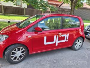 Red Volkswagen Up 2013 in Riga, with an engine capacity of 1.00 L and mileage of 110 thousand km for 2026 €, photo 1 on AUTOMOTO.COM.LV