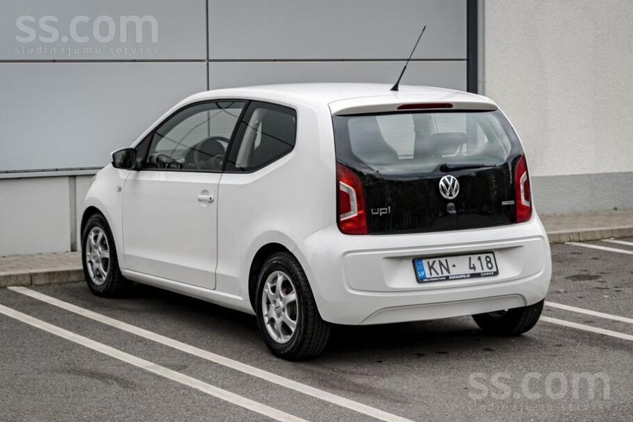 White Volkswagen Up 2012 in Riga, with an engine capacity of 1.00 L and mileage of 0 thousand km for 2250 €, photo 6 on AUTOMOTO.COM.LV