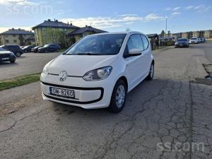 White Volkswagen Up 2013 in Riga, with an engine capacity of 1.00 L and mileage of 153 thousand km for 2900 €, photo  on AUTOMOTO.COM.LV