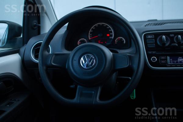White Volkswagen Up 2014 in Jelgava, with an engine capacity of 1.00 L and mileage of 106 thousand km for 4800 €, photo 10 on AUTOMOTO.COM.LV