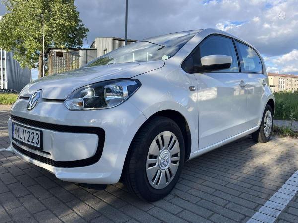 Balts Volkswagen Up 2014 Viļņa, ar dzinēja tilpumu 1.00 L un nobraukumu 185 tūkst. km par 3900 €, foto 1 vietnē AUTOMOTO.COM.LV