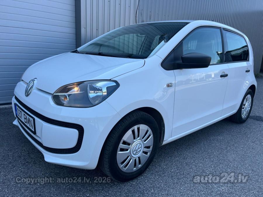 White Volkswagen Up 2014 in Kuressaare, with an engine capacity of 1.00 L and mileage of 79 thousand km for 4950 €, photo 3 on AUTOMOTO.COM.LV