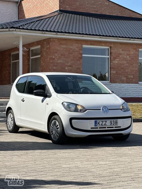 White Volkswagen Up 2015 in Vilnius, with an engine capacity of 1.00 L and mileage of 142 thousand km for 3200 €, photo 2 on AUTOMOTO.COM.LV
