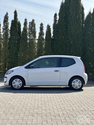 White Volkswagen Up 2015 in Vilnius, with an engine capacity of 1.00 L and mileage of 142 thousand km for 3200 €, photo 10 on AUTOMOTO.COM.LV