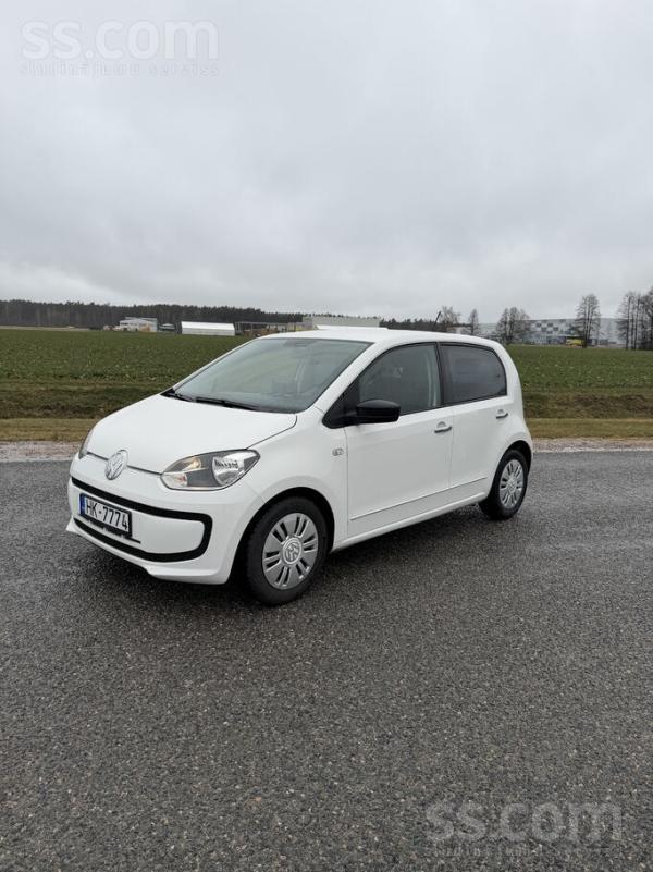 White Volkswagen Up 2016 in Riga, with an engine capacity of 1.00 L and mileage of 178 thousand km for 4800 €, photo 1 on AUTOMOTO.COM.LV