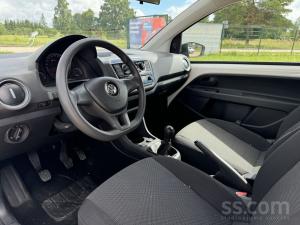 White Volkswagen Up 2017 in Valmiera, with an engine capacity of 1.00 L and mileage of 203 thousand km for 4650 €, photo 8 on AUTOMOTO.COM.LV