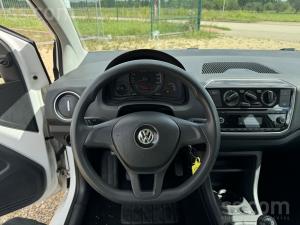 White Volkswagen Up 2017 in Valmiera, with an engine capacity of 1.00 L and mileage of 203 thousand km for 4650 €, photo 11 on AUTOMOTO.COM.LV