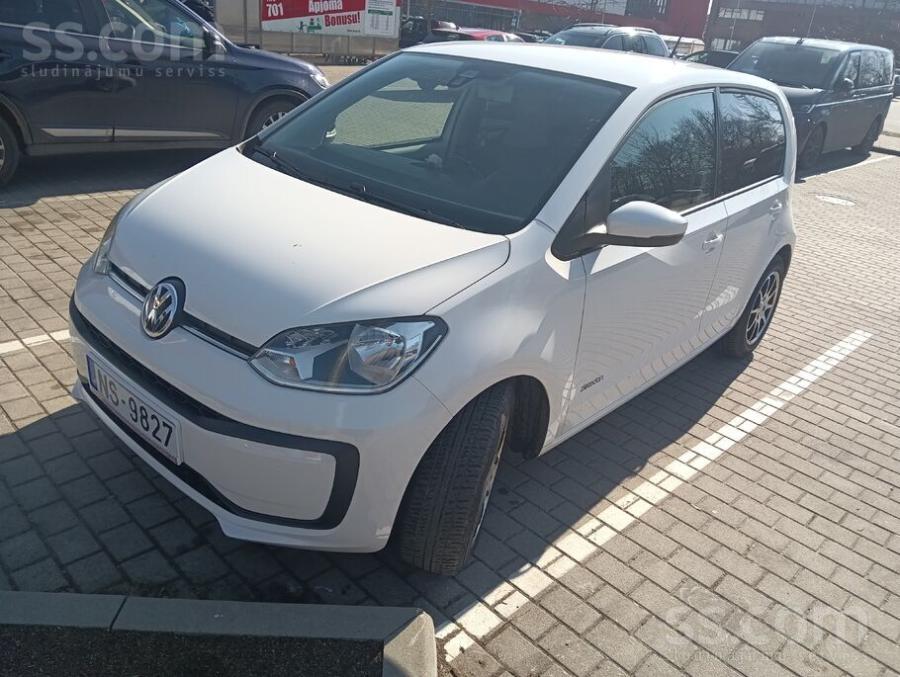 Balts Volkswagen Up 2018 Rīga, ar dzinēja tilpumu 1.00 L un nobraukumu 202 tūkst. km par 7200 €, foto 1 vietnē AUTOMOTO.COM.LV