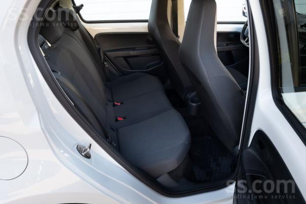 White Volkswagen Up 2021 in Riga, with an engine capacity of 1.00 L and mileage of 11 thousand km for 13950 €, photo 8 on AUTOMOTO.COM.LV