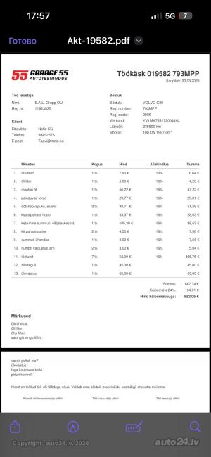 Melns Volvo C30 2006 Tallina, ar dzinēja tilpumu 2.00 L un nobraukumu 239 tūkst. km par 3000 €, foto 2 vietnē AUTOMOTO.COM.LV