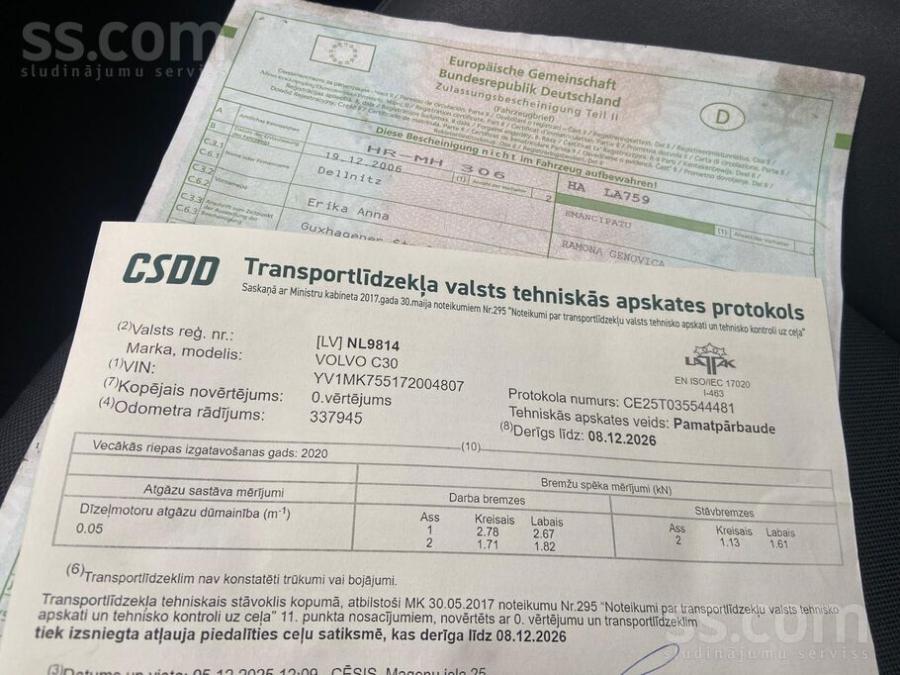 Zils Volvo C30 2007 Cēsis, ar dzinēja tilpumu 2.00 L un nobraukumu 338 tūkst. km par 2900 €, foto 12 vietnē AUTOMOTO.COM.LV