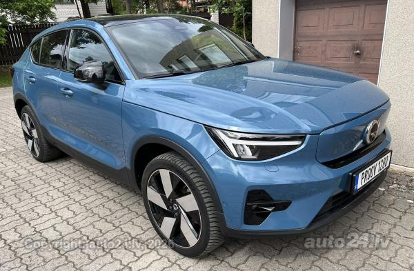 Blue Volvo C40 2022 in Tallinn, with an engine capacity of 0.00 L and mileage of 63 thousand km for 36900 €, photo 2 on AUTOMOTO.COM.LV