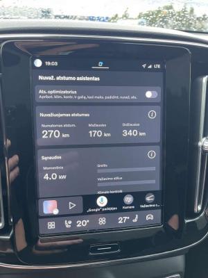 Pelēks Volvo C40 2022 Kauņa, ar dzinēja tilpumu 0.00 L un nobraukumu 110 tūkst. km par 30734 €, foto 22 vietnē AUTOMOTO.COM.LV