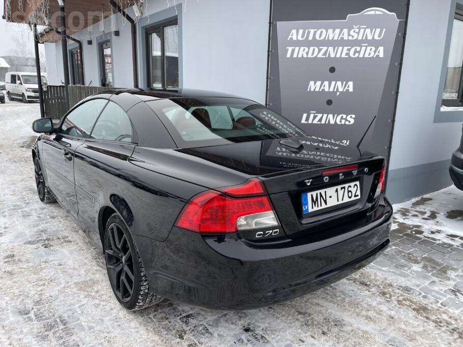 Black Volvo C70 2010 in Talsi, with an engine capacity of 2.00 L and mileage of 207 thousand km for 5500 €, photo 29 on AUTOMOTO.COM.LV
