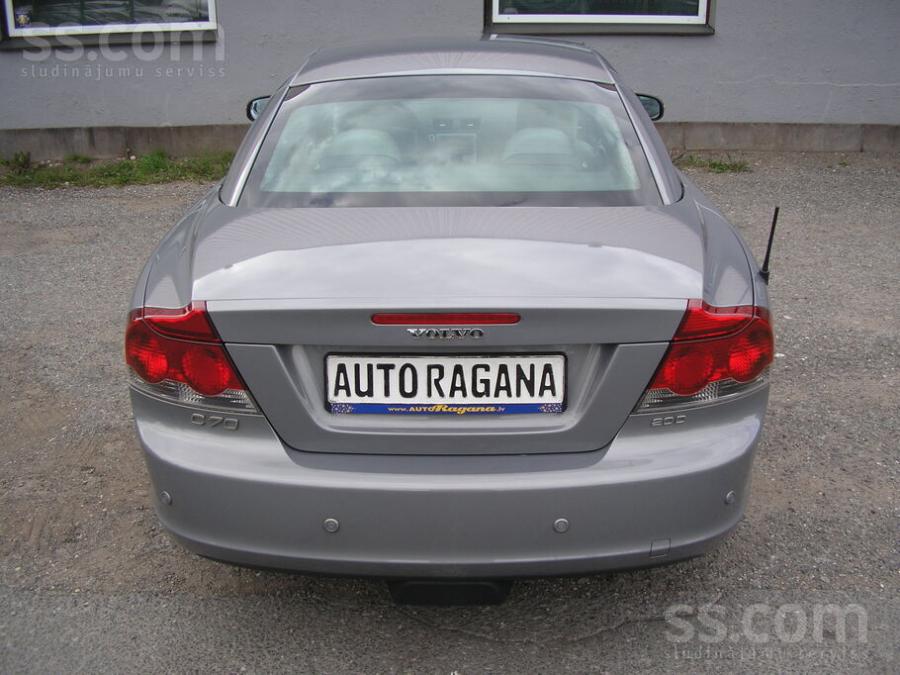 Grey Volvo C70 2008 in Riga, with an engine capacity of 2.00 L and mileage of 0 thousand km for 5450 €, photo 7 on AUTOMOTO.COM.LV