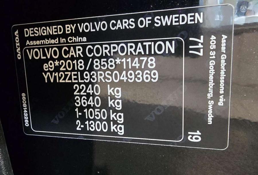 Black Volvo EX30 2024 in Siauliai, with an engine capacity of 0.00 L and mileage of 50 thousand km for 28900 €, photo 30 on AUTOMOTO.COM.LV