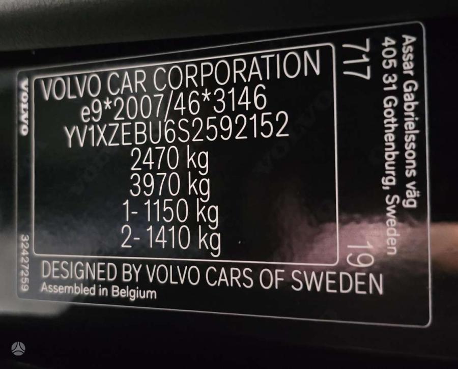 Melns Volvo EX40 2025 Šauļi, ar dzinēja tilpumu 0.00 L un nobraukumu 28 tūkst. km par 36900 €, foto 34 vietnē AUTOMOTO.COM.LV