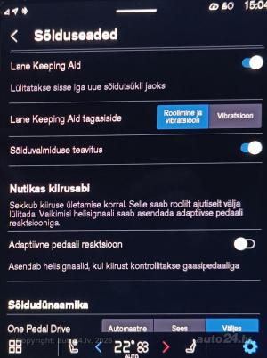 Blue Volvo EX40 2025 in Tallinn, with an engine capacity of 0.00 L and mileage of 9 thousand km for 49800 €, photo 15 on AUTOMOTO.COM.LV