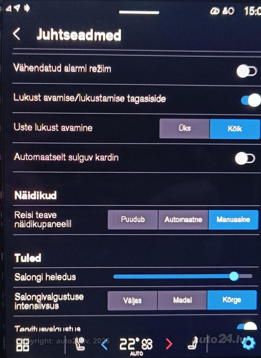 Blue Volvo EX40 2025 in Tallinn, with an engine capacity of 0.00 L and mileage of 9 thousand km for 49800 €, photo 18 on AUTOMOTO.COM.LV