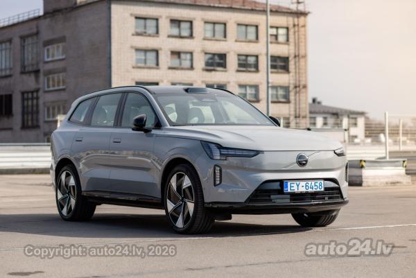 Grey Volvo EX90 2025 in Riga, with an engine capacity of 0.00 L and mileage of 8 thousand km for 73300 €, photo 2 on AUTOMOTO.COM.LV