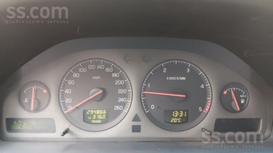 Melns Volvo S60 2002 Rīga, ar dzinēja tilpumu 2.40 L un nobraukumu 294 tūkst. km par 1250 €, foto 14 vietnē AUTOMOTO.COM.LV