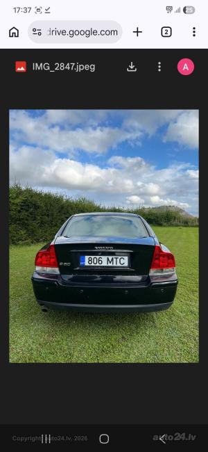 Black Volvo S60 2007 in Tallinn, with an engine capacity of 2.40 L and mileage of 290 thousand km for 4900 €, photo 5 on AUTOMOTO.COM.LV