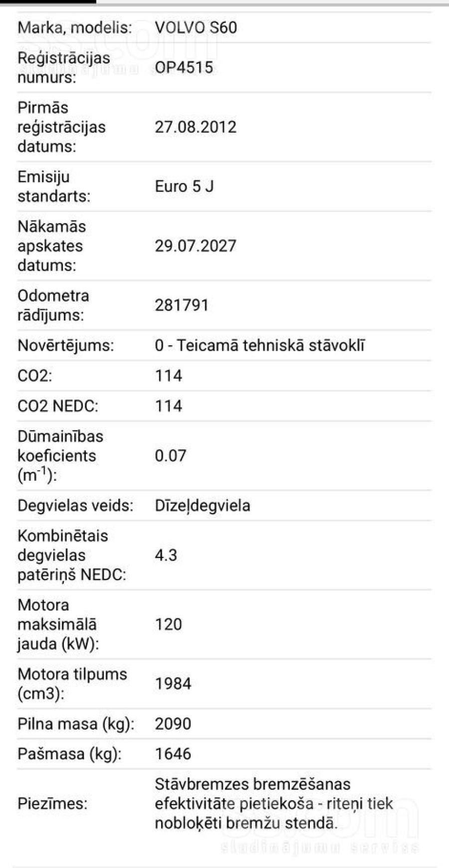 Melns Volvo S60 2012 Rīga, ar dzinēja tilpumu 2.00 L un nobraukumu 281 tūkst. km par 6500 €, foto 29 vietnē AUTOMOTO.COM.LV