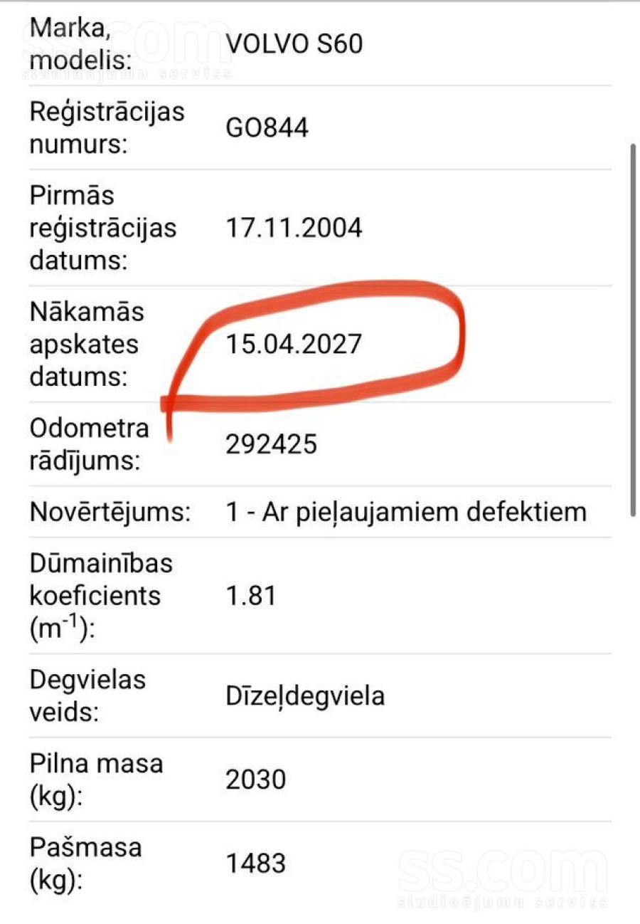Синий Вольво С60 2004 в Елгава, объемом двигателя 2.40 л и пробегом 292 тыс. км за 1850 €, фото 17 на AUTOMOTO.COM.LV