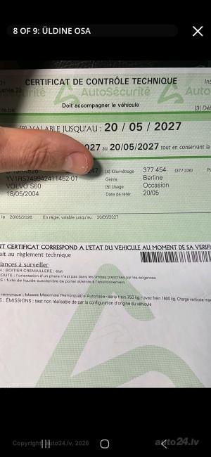 Синий Вольво С60 2004 в Таллин, объемом двигателя 2.40 л и пробегом 378 тыс. км за 3450 €, фото 4 на AUTOMOTO.COM.LV