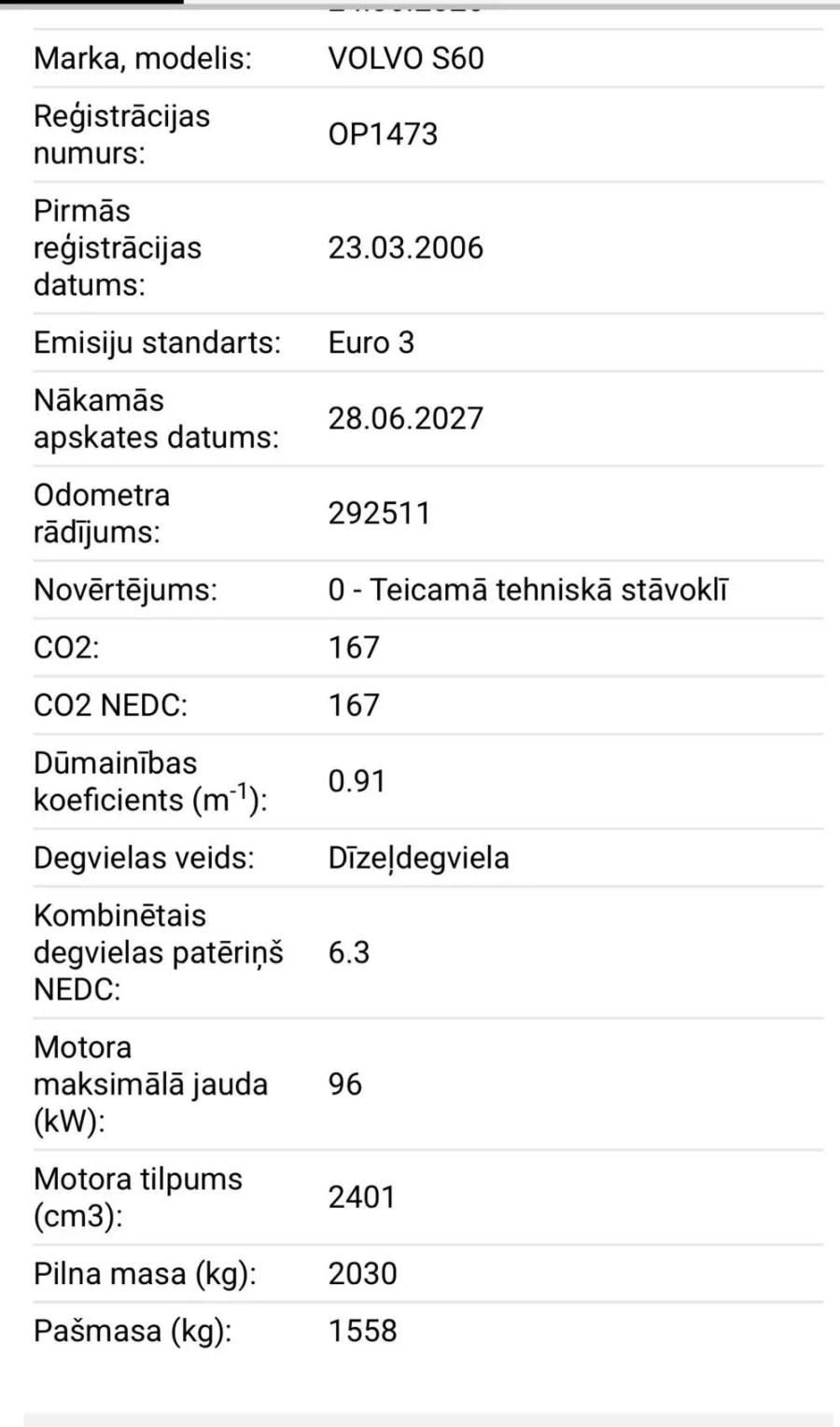 Синий Вольво С60 2006 в Рига, объемом двигателя 2.40 л и пробегом 292 тыс. км за 3995 €, фото 20 на AUTOMOTO.COM.LV