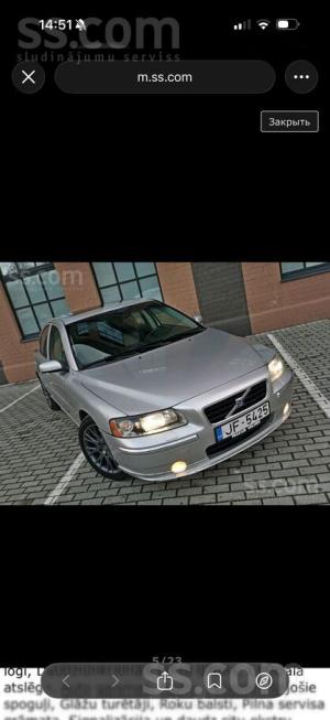 Pelēks Volvo S60 2006 Rīga, ar dzinēja tilpumu 2.40 L un nobraukumu 395 tūkst. km par 3200 €, foto 13 vietnē AUTOMOTO.COM.LV