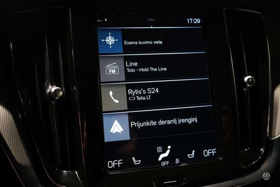 Grey Volvo S60 2019 in Vilnius, with an engine capacity of 1.97 L and mileage of 109 thousand km for 22900 €, photo 16 on AUTOMOTO.COM.LV