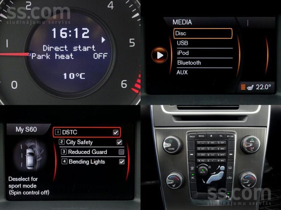 Oranžs Volvo S60 2010 Rīga, ar dzinēja tilpumu 2.40 L un nobraukumu 233 tūkst. km par 5900 €, foto 15 vietnē AUTOMOTO.COM.LV