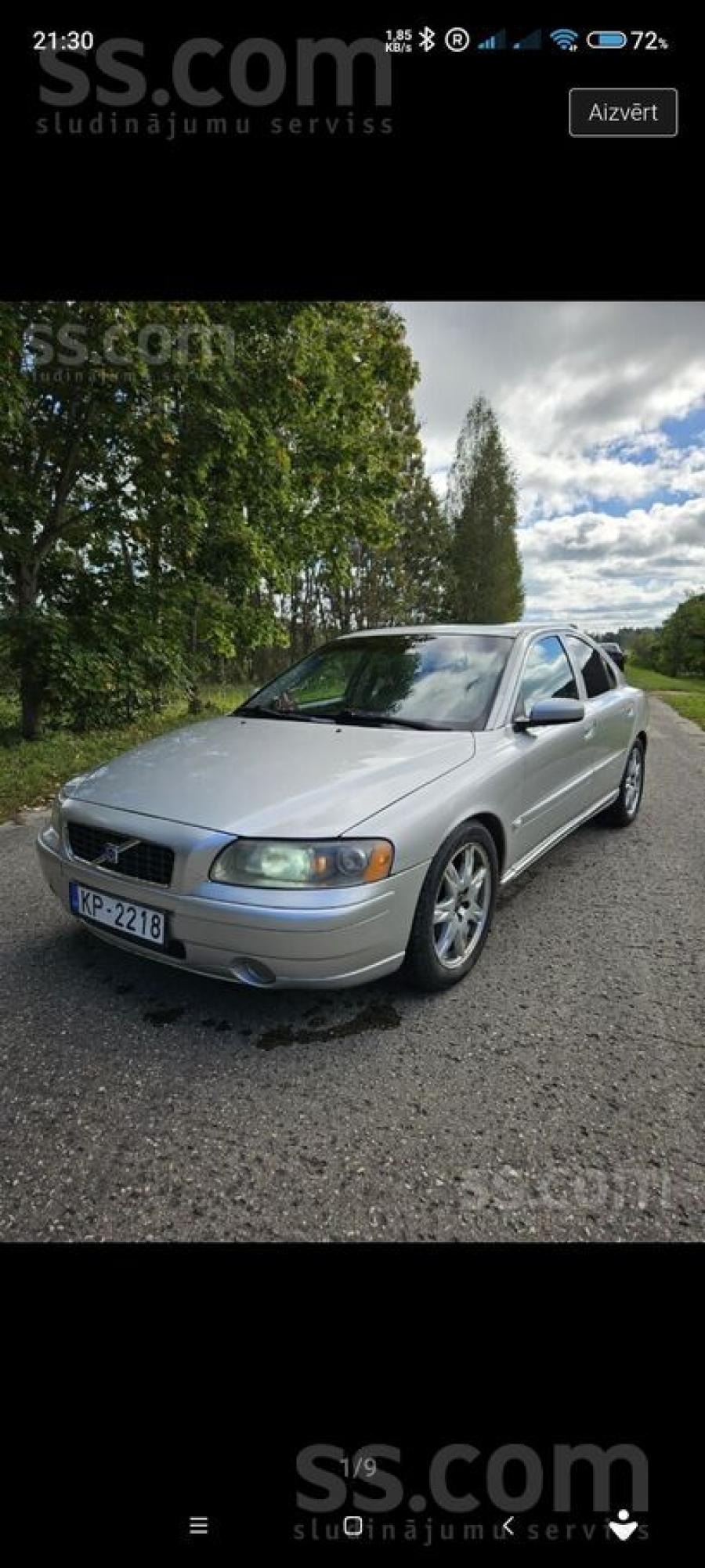 Volvo S60 2004 in Preili, with an engine capacity of 2.50 L and mileage of 207 thousand km for 1500 €, photo 1 on AUTOMOTO.COM.LV