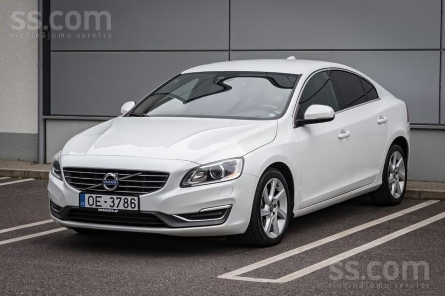 White Volvo S60 2014 in Riga, with an engine capacity of 2.00 L and mileage of 258 thousand km for 7350 €, photo 1 on AUTOMOTO.COM.LV