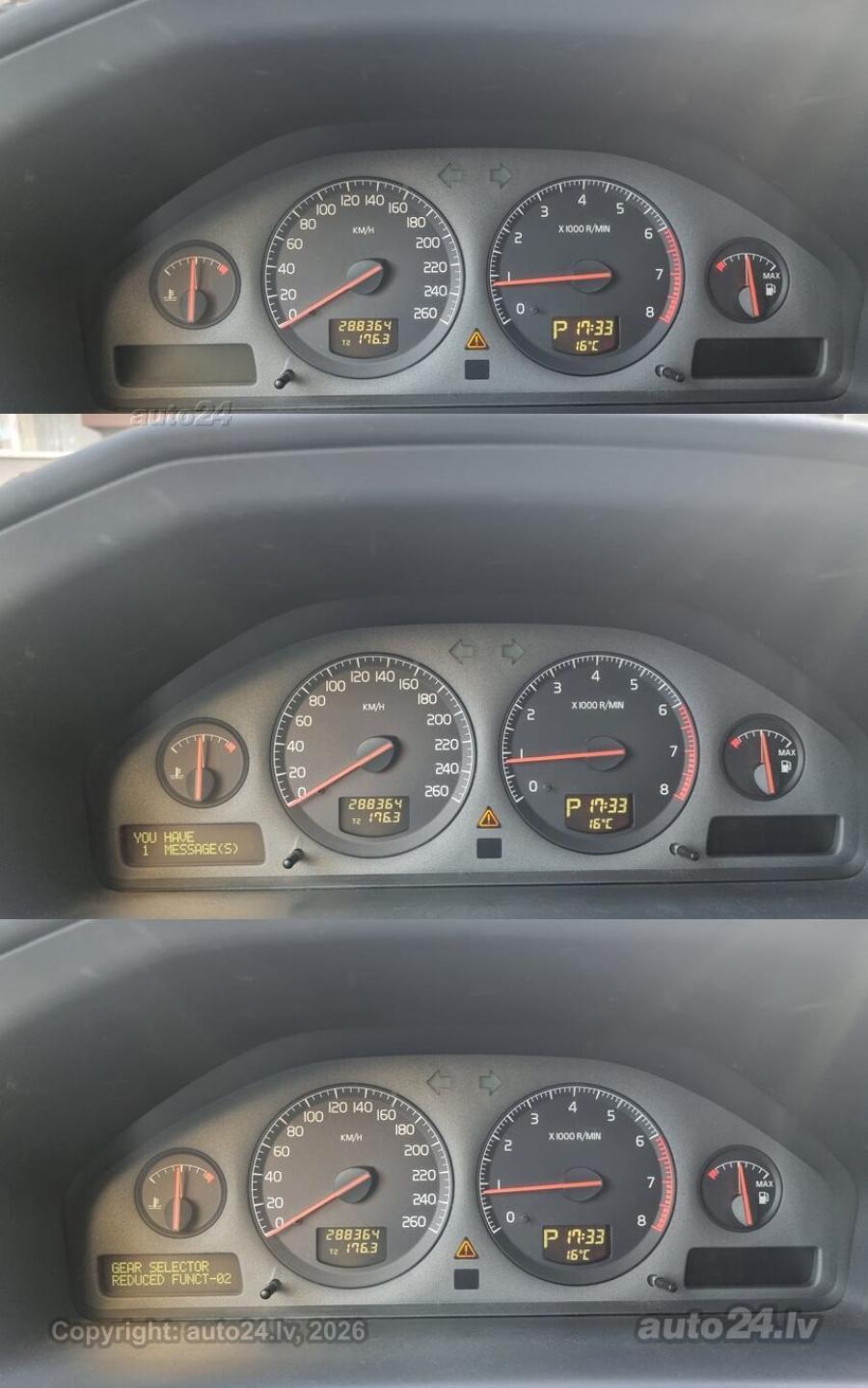 Желтый Вольво С60 2002 в Таллин, объемом двигателя 2.40 л и пробегом 288 тыс. км за 1600 €, фото 22 на AUTOMOTO.COM.LV
