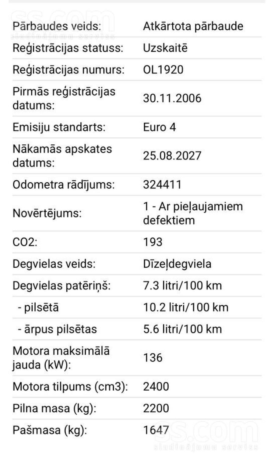 Черный Вольво С80 2006 в Прейли, объемом двигателя 2.40 л и пробегом 324 тыс. км за 2750 €, фото 29 на AUTOMOTO.COM.LV