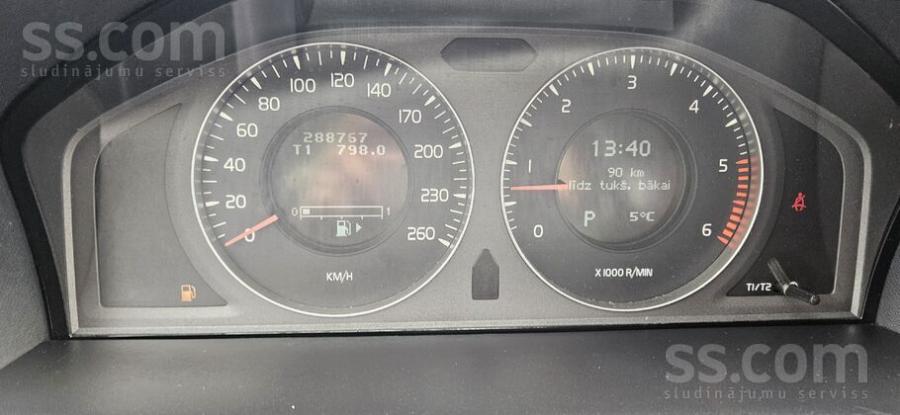 Черный Вольво С80 2007 в Бауска, объемом двигателя 2.40 л и пробегом 289 тыс. км за 3500 €, фото 3 на AUTOMOTO.COM.LV