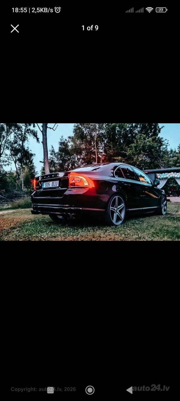 Black Volvo S80 2007 in Tallinn, with an engine capacity of 4.40 L and mileage of 412 thousand km for 8800 €, photo 2 on AUTOMOTO.COM.LV